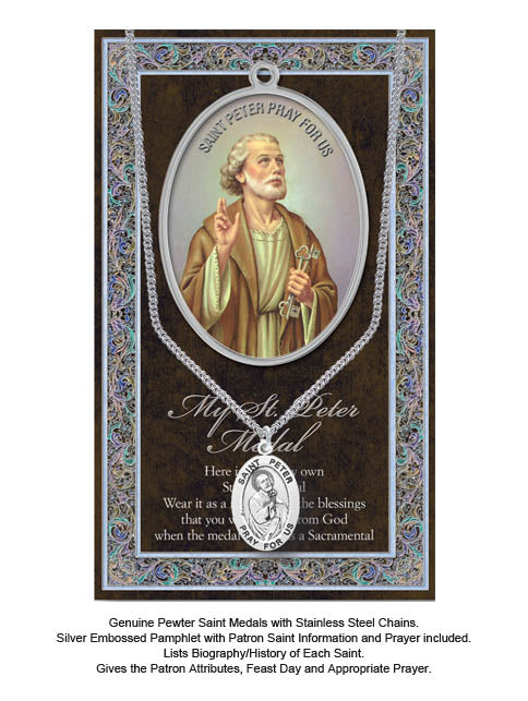 St. Peter Biography Leaflet With Pendant Set – Christian Supplies Adelaide