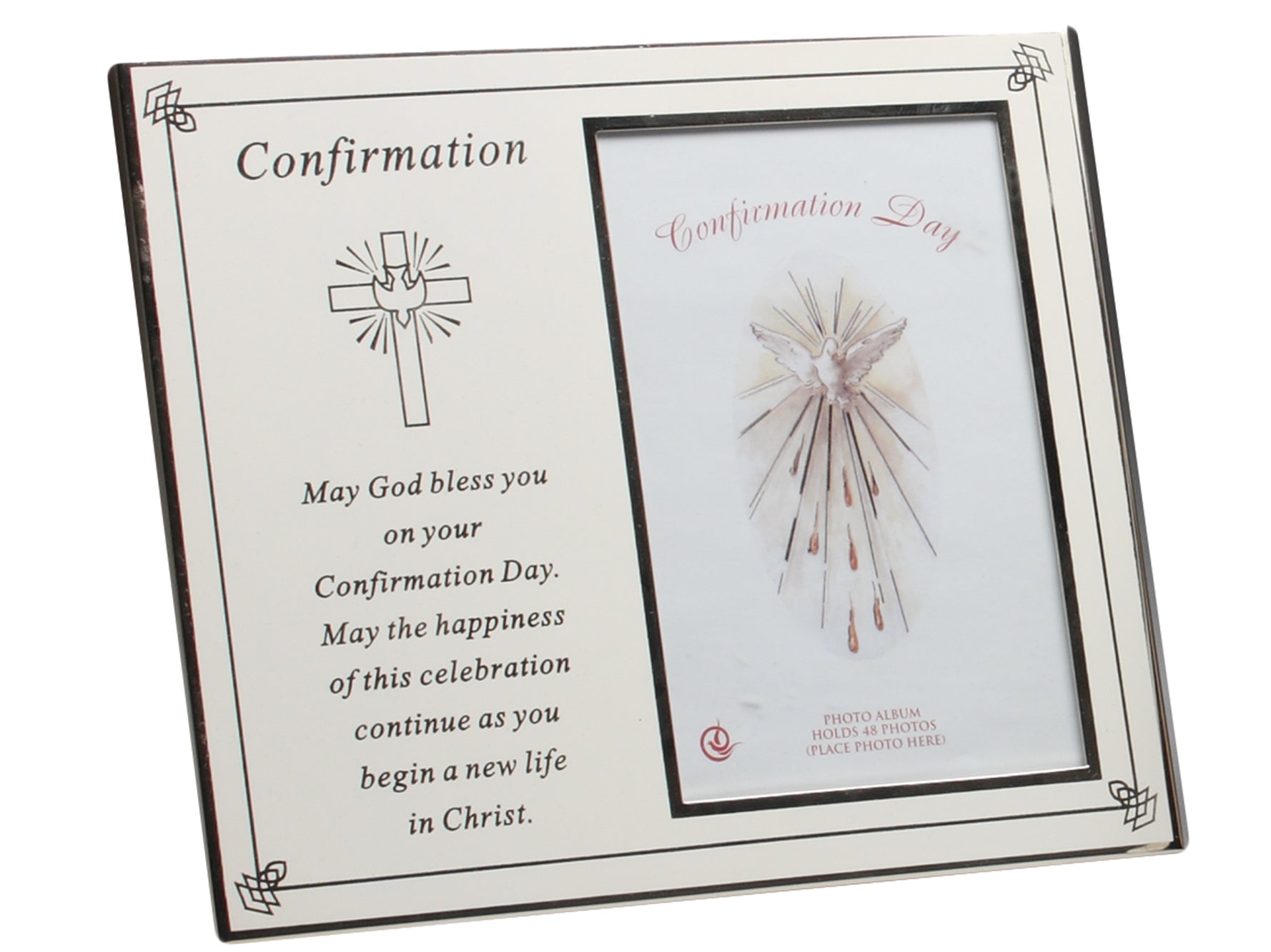 Confirmation White Silk Screen Photo Frame – Christian Supplies Adelaide